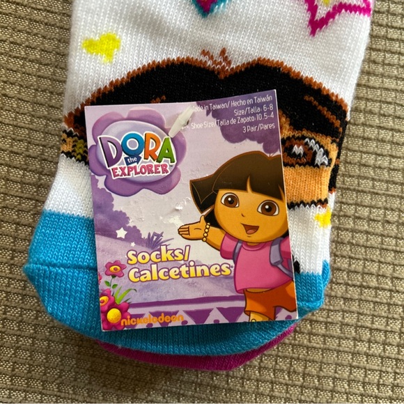 Nickelodeon | Accessories | Dora The Explorer Girls 3 Pairs Socks ...